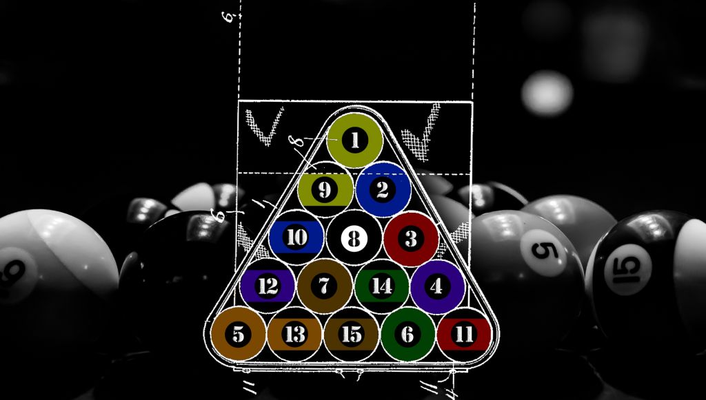 Placement expliquer des boules au billard américain - Disposition ...